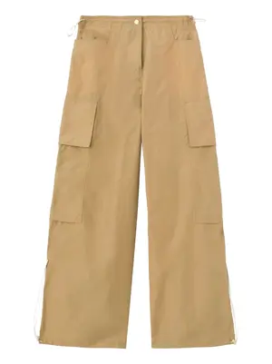 Palm Angels Low-rise Wide-leg Trousers - Neutrals