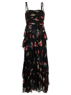 ULLA JOHNSON Ulla Johnson Aveline Printed Silk Dress