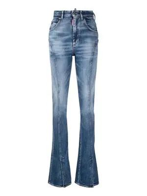 Dsquared2 High-waisted Flared Jeans - Blue