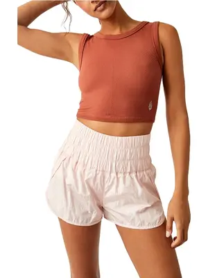 Free People Free People FP Movement Free Throw Crop Muscle Tank Top Sequoia