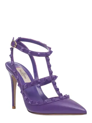 Valentino Garavani Valentino Garavani Rockstud Pointed Toe Pump Electric Violet