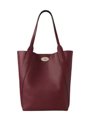 Mulberry North/South Bayswater Leather Tote Black Cherry