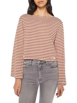 MOTHER The Skipper Bell Stripe Long Sleeve T-shirt - From The Ground Up