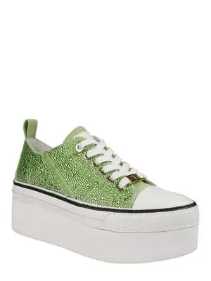 ZIGI Koralay Rhinestone Platform Sneakers - Apple Green