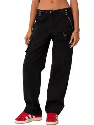EDIKTED Saphire Cargo Pants - Black