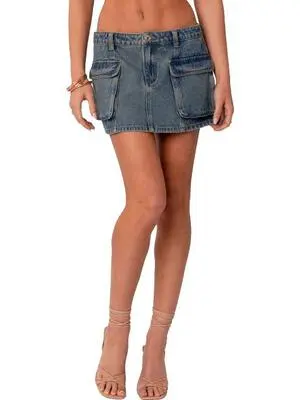 EDIKTED EDIKTED Washed Cargo Mini Skirt