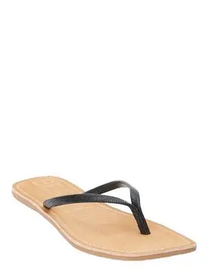 Matisse BEACH BY MATISSE Bungalow Flip Flop Black Lizard