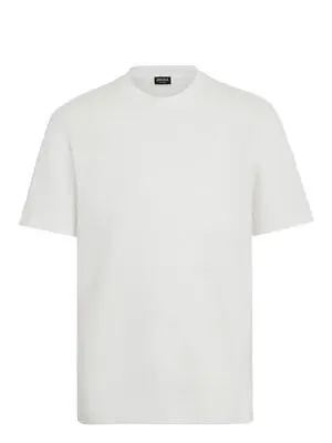 ZEGNA Short-sleeve Linen T-shirt