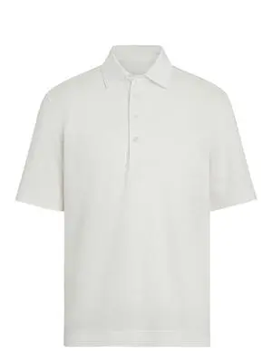 ZEGNA Short-sleeve Linen Polo Shirt
