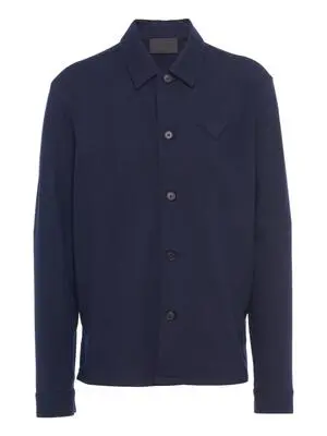 Prada Wool And Cashmere Shirt - Blue