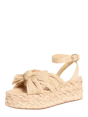 LOEFFLER RANDALL Gaby Braided Espadrilles - Natural