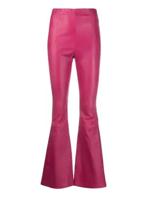 Amiri High-waisted Flared Trousers - Pink