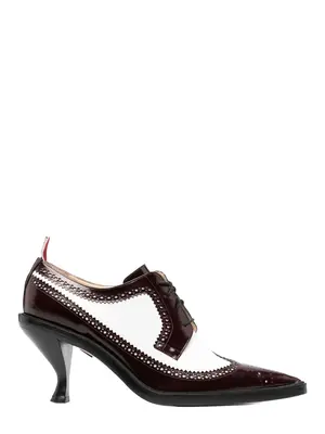 Thom Browne 90mm Sculpted-heel Brogues - Red