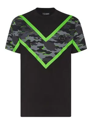 PLEIN SPORT Ss Neon Amazon Edition Camouflage-print T-shirt - Black