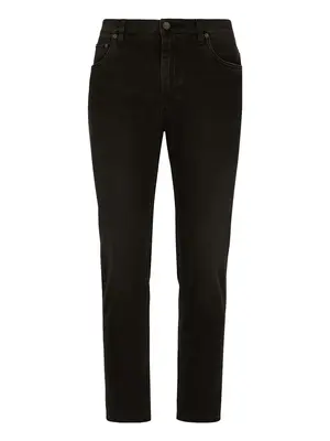 Dolce & Gabbana Tapered-leg Jeans - Black