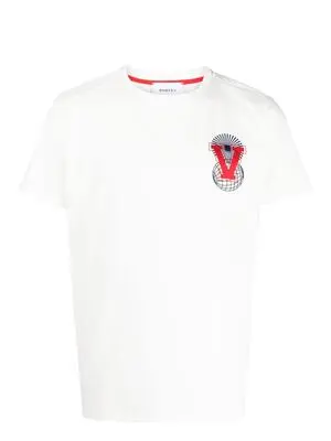 PORTS V Logo-embroidered T-shirt - White