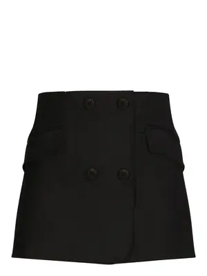 Dolce & Gabbana Double-breasted Miniskirt - Black