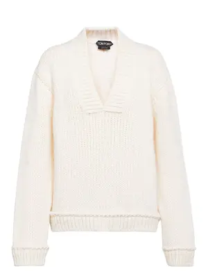 TOM FORD Alpaca And Wool-blend Sweater - White