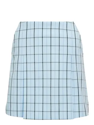 Tory Burch Checked Skort - Blue