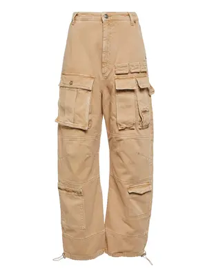 Sportmax High-rise Wide-leg Cargo Pants - Beige