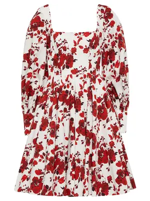EMILIA WICKSTEAD Yasmina Floral Cotton Minidress - Red