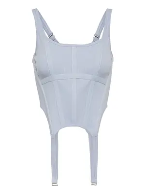 DION LEE Dion Lee Cotton Jersey Bustier
