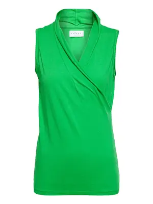 Velvet By Graham & Spencer Adelise Cotton-blend Top - Green