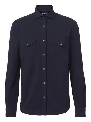 Brunello Cucinelli Cotton Shirt - Blue