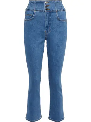 Veronica Beard Carly High-rise Jeans - Blue