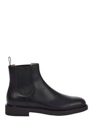 GIANVITO ROSSI Chester Leather Chelsea Boots - Black