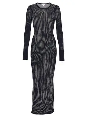 Alaïa Archetypes Fishnet Gown - Blue