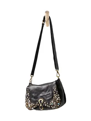 CAMPOMAGGI Bella Di Notte Leather Bag - Black