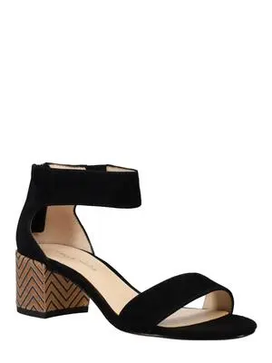 Pelle Moda Ankle Strap Sandal - Black