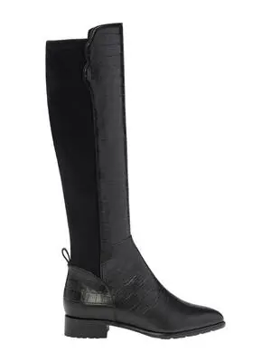 Sarah Flint Perfect Stretch Boot 30 - Black Croc Embossed Leather