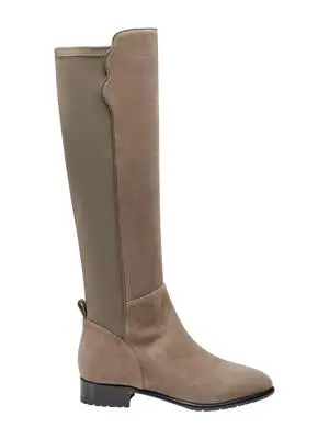 Sarah Flint Perfect Stretch Boot 30 - Water-resistant Taupe Suede