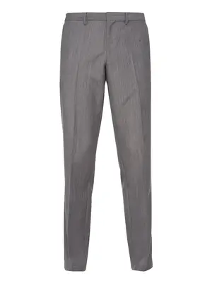 Prada Solid Wool-mohair Pants - Grigio