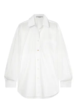 Stella McCartney Net Sustain Organic Cotton-poplin Shirt - White
