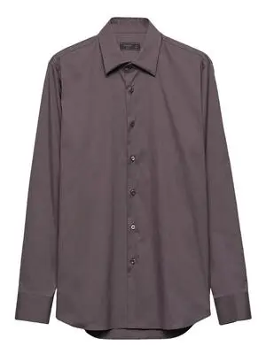 Prada Stretch Cotton Shirt Grey