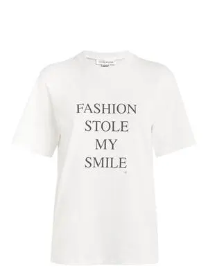 Victoria Beckham Graphic Slogan T-shirt - White
