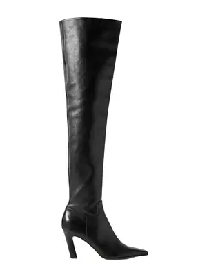 Khaite Marfa Leather Over-the-knee Boots - Black