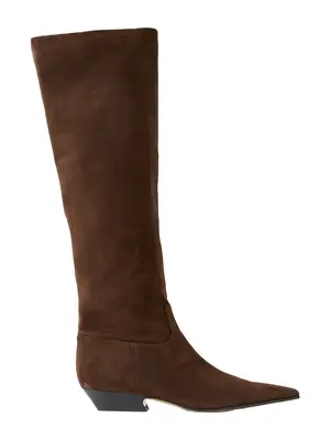 KHAITE Marfa Suede Knee Boots