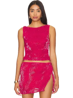 LOVERS AND FRIENDS Selma Top - Magenta Pink