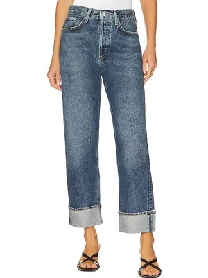 AGOLDE Fran Low Slung Easy Straight Jeans Control