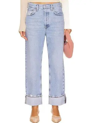 AGOLDE Fran Low Slung Easy Straight Jeans Force