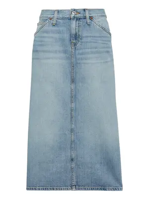 RE/DONE Re/Done Low Rider Denim Midi Skirt