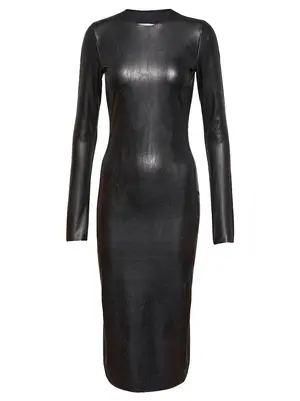 MAISON MARGIELA Jersey Midi Dress - Black