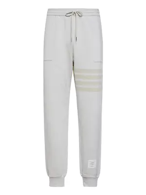 Thom Browne 4-bar Cotton Sweatpants - White