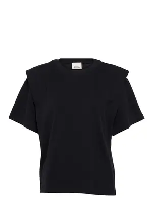 Isabel Marant Zelitos Cotton Top - Black