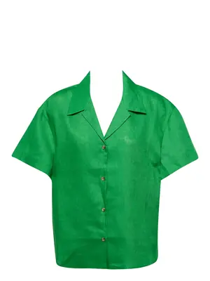 Asceno Prague Linen Shirt - Green