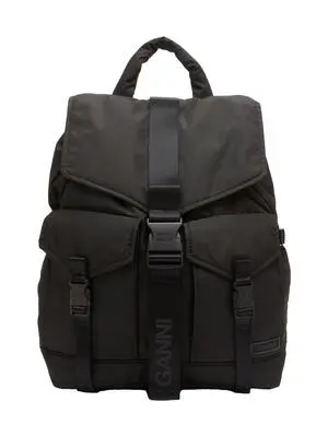 GANNI Recycled Tech Backpack - Black